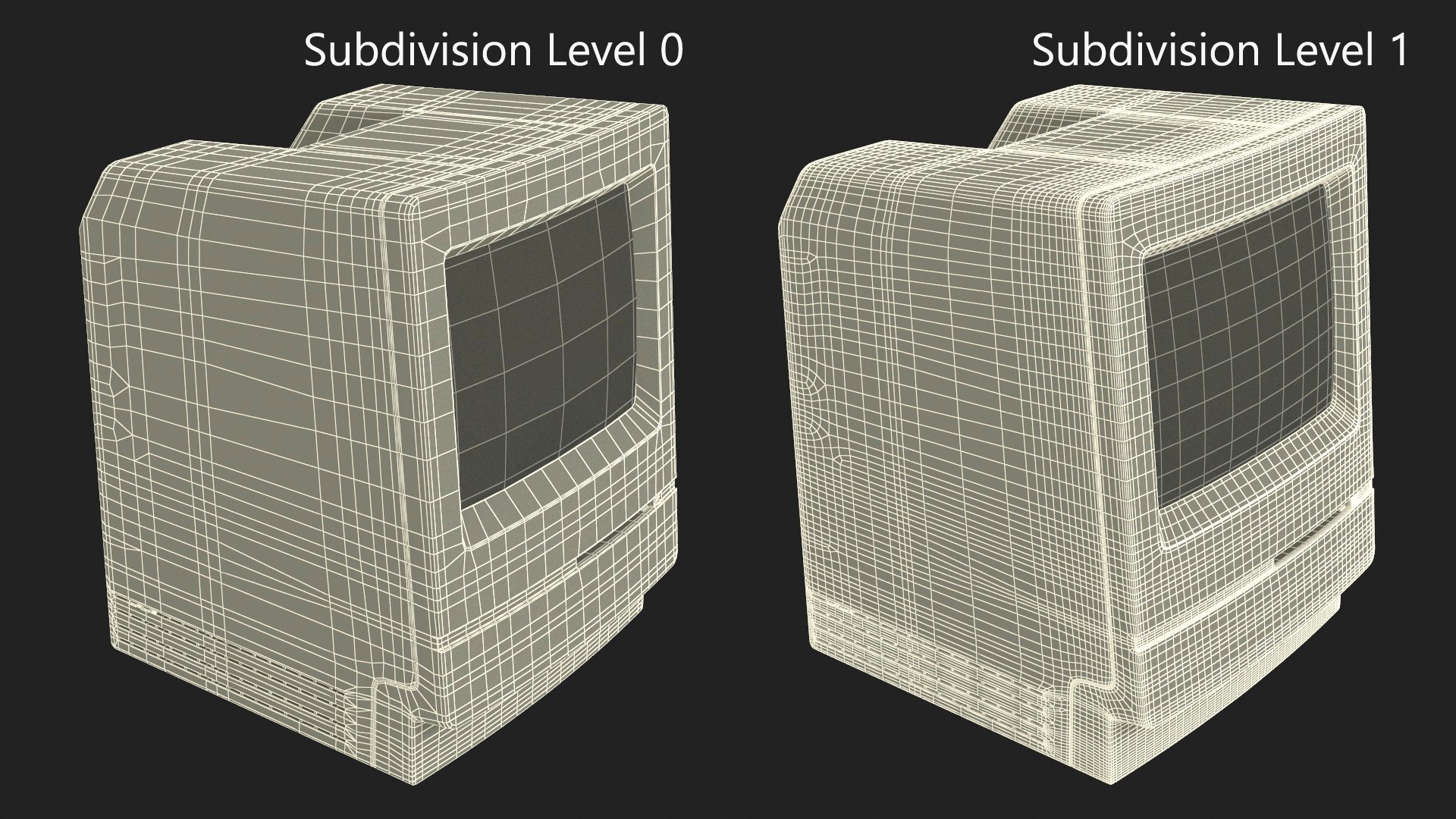 3D Model Vintage Apple Macintosh Classic II Computer - TurboSquid 2211426