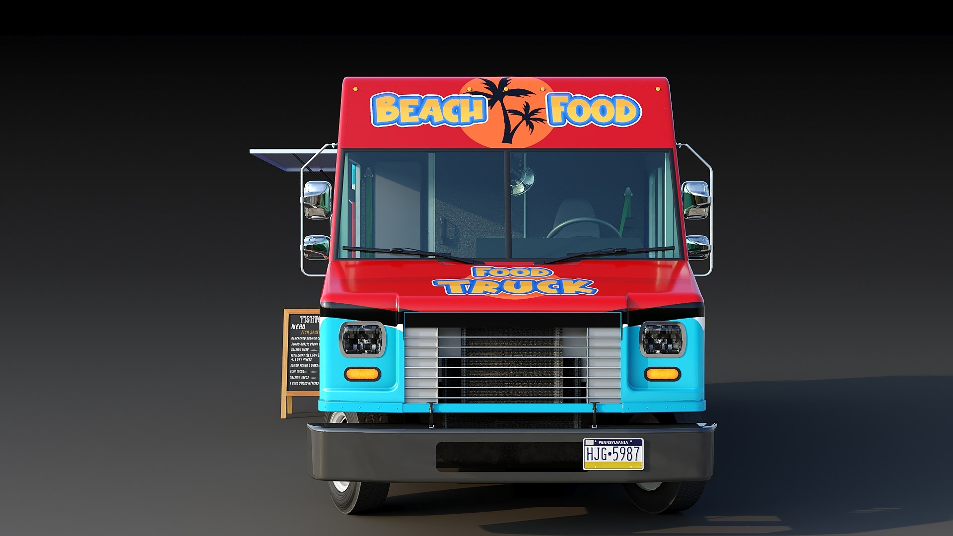 3D Food truck step van - TurboSquid 2084742