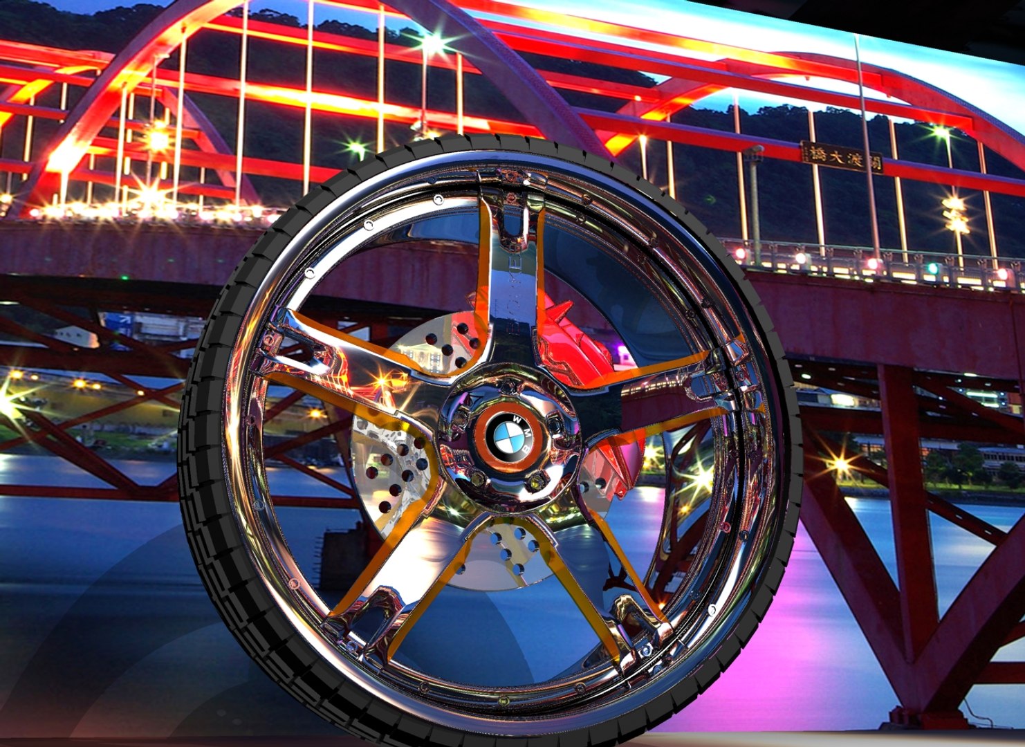 3d model of tuning wheel rim chameleon