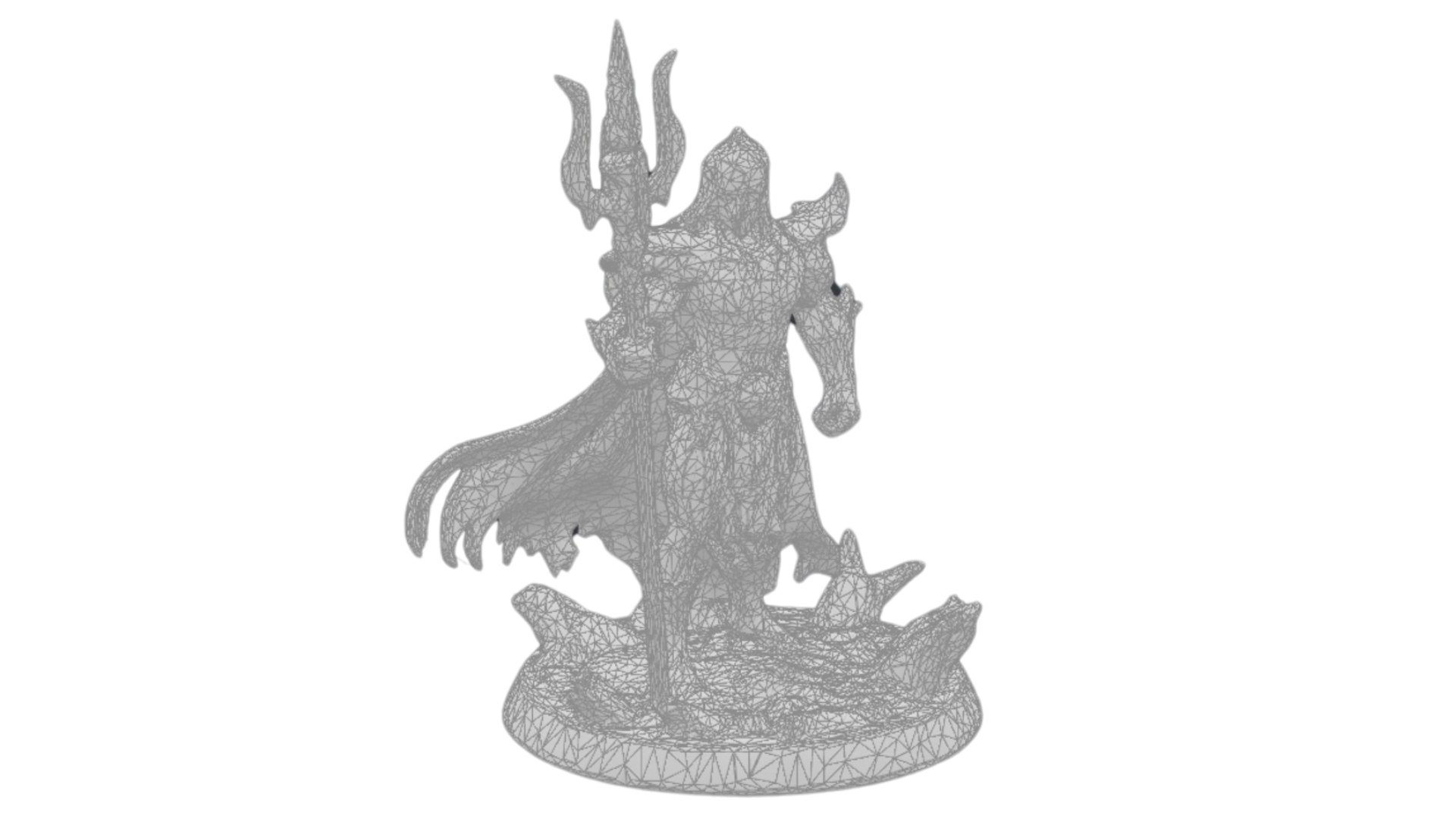 Fantasy Villain Action Figure With Trident Staff 3D Model - TurboSquid ...