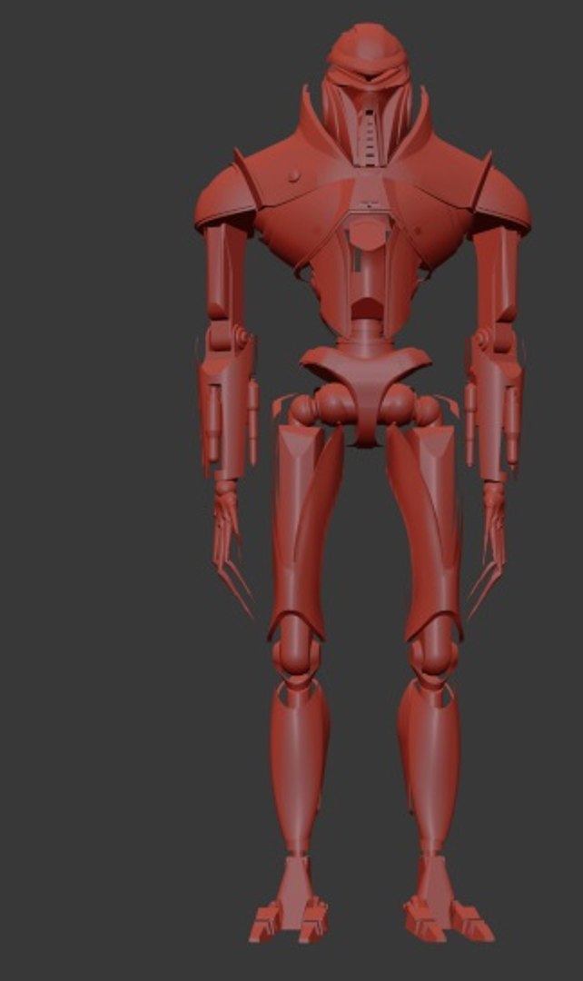 3d Scary Robot