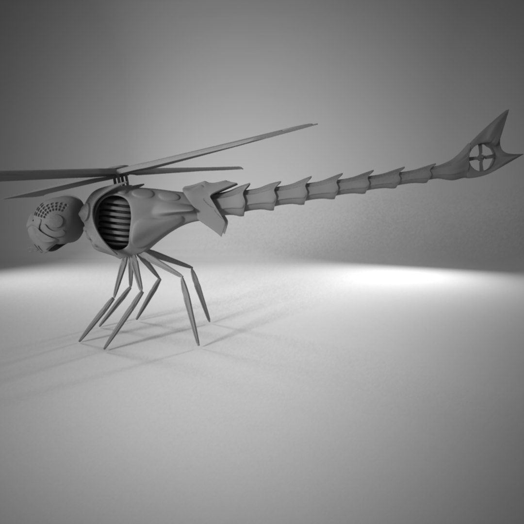 modelo 3d Helicóptero libélula - TurboSquid 818252