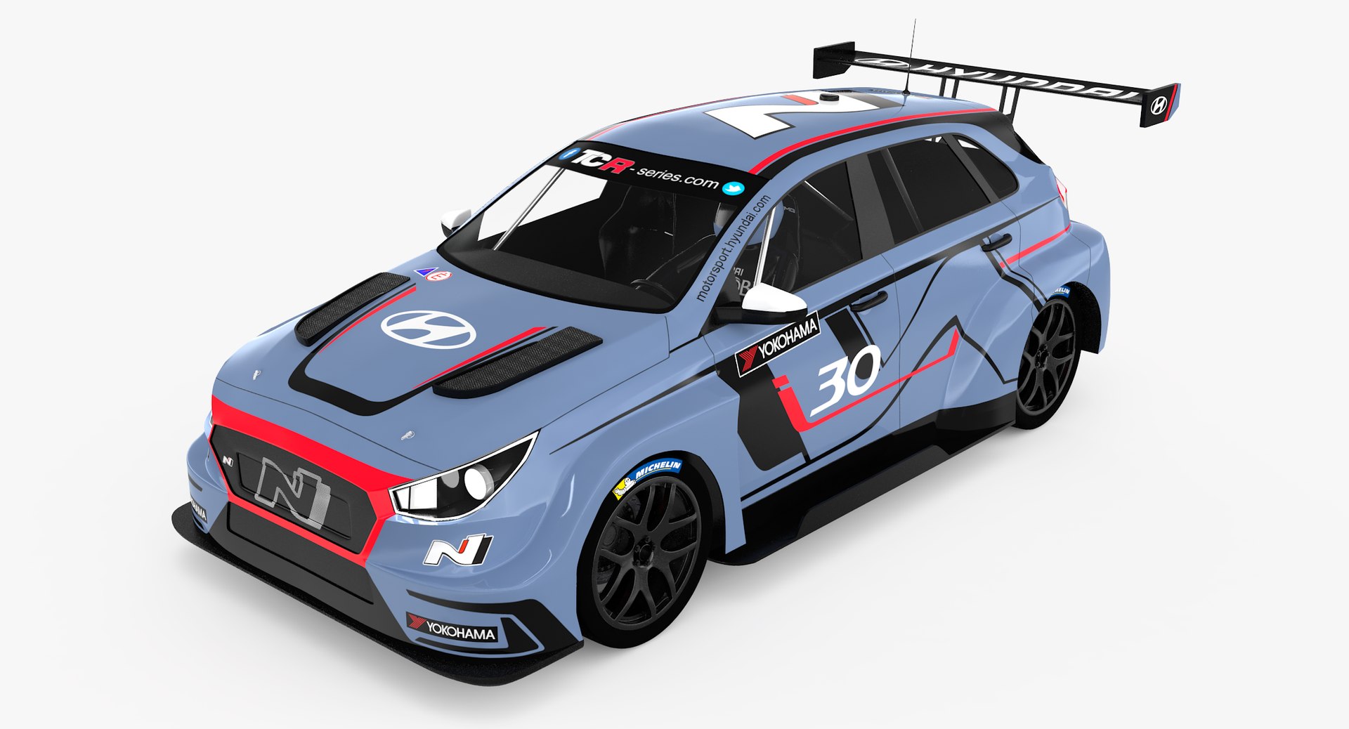 3D hyundai i30 n tcr model - TurboSquid 1335682
