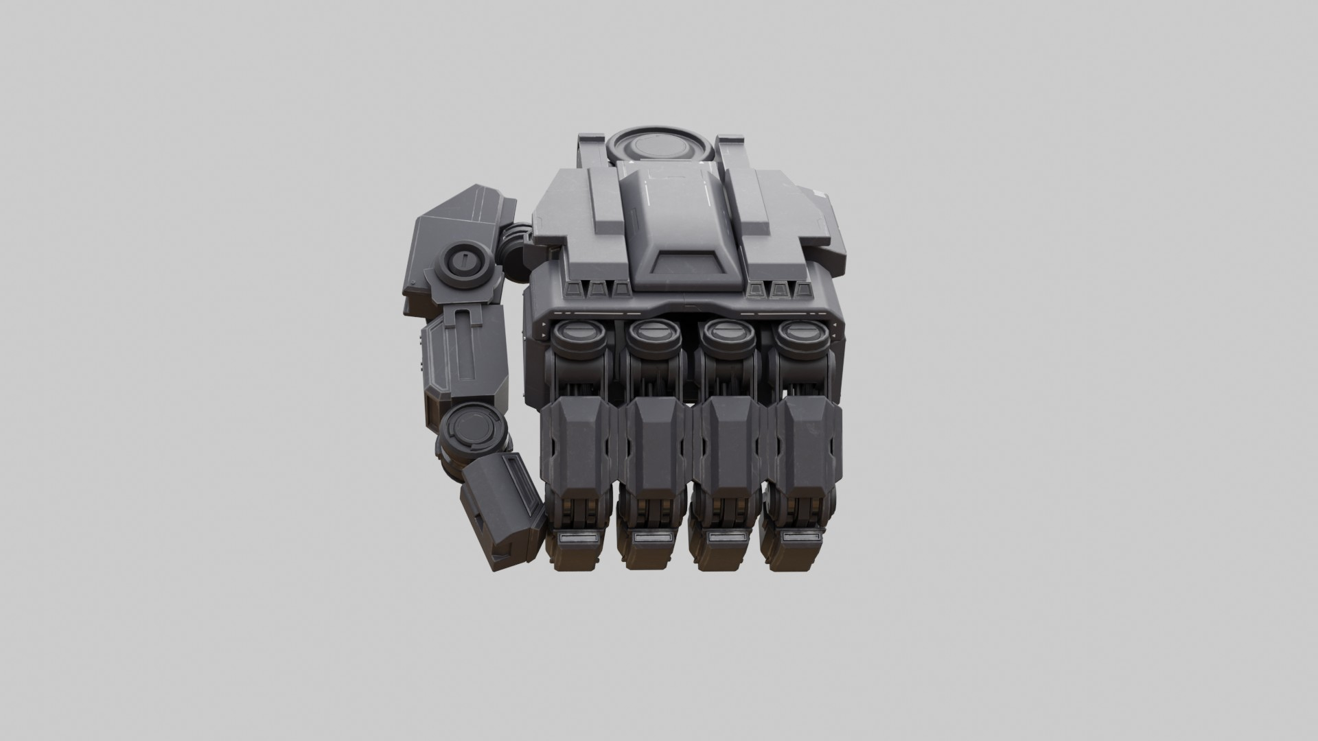 3D Mechanical hand rigged - TurboSquid 2168316