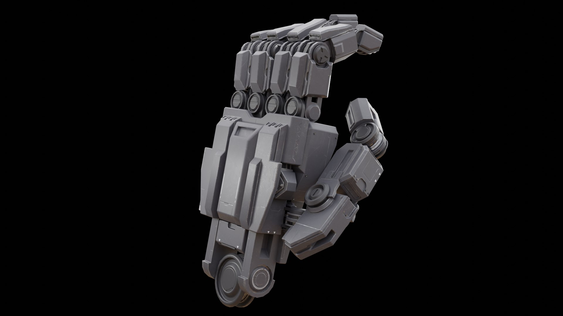 3D Mechanical hand rigged - TurboSquid 2168316