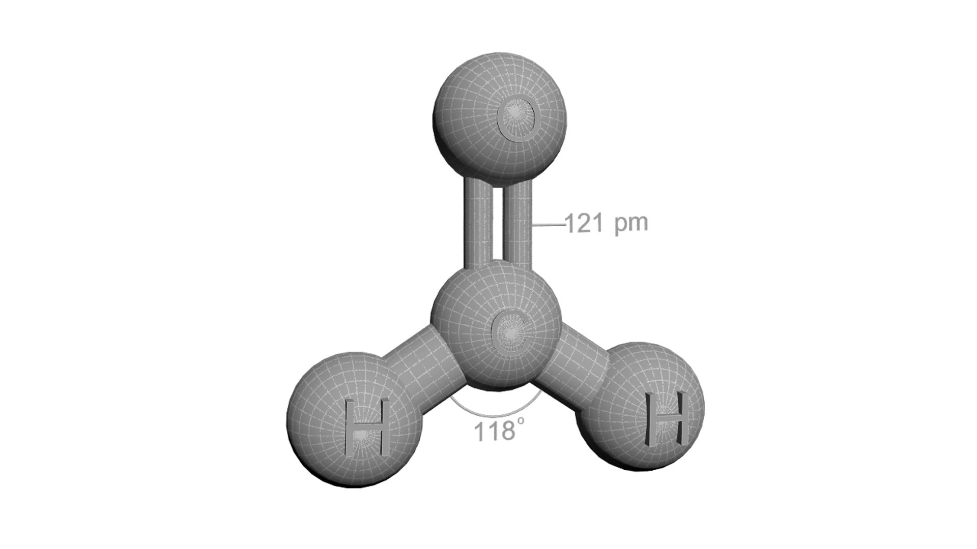 Ch2o Formaldehyde 3D Model - TurboSquid 1424336