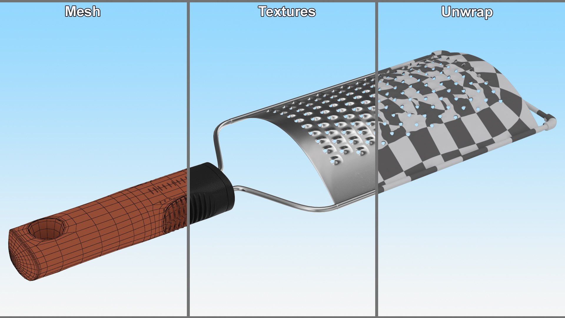3D Model Cheese Grater With Black Handle - TurboSquid 2143530