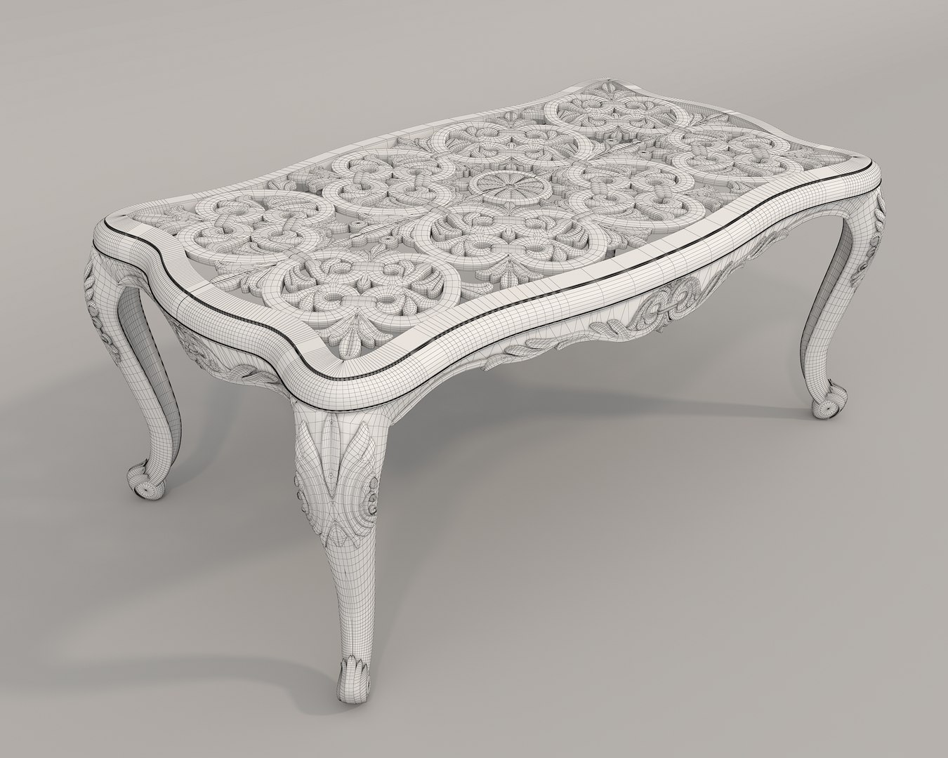 3D Classic Dining Table and Chairs 22 model - TurboSquid 2067945