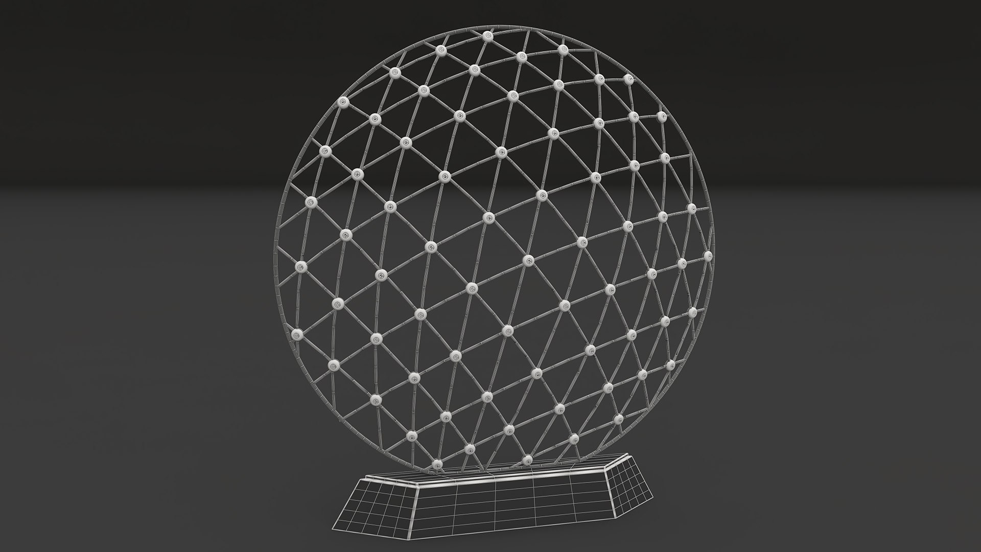 Wire Frame Sphere Model - TurboSquid 2115737