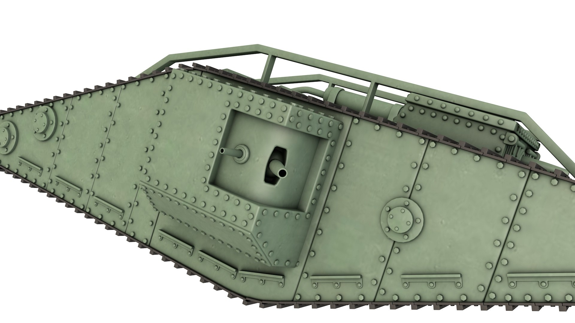 3D Tank MK 4 Model - TurboSquid 2339225
