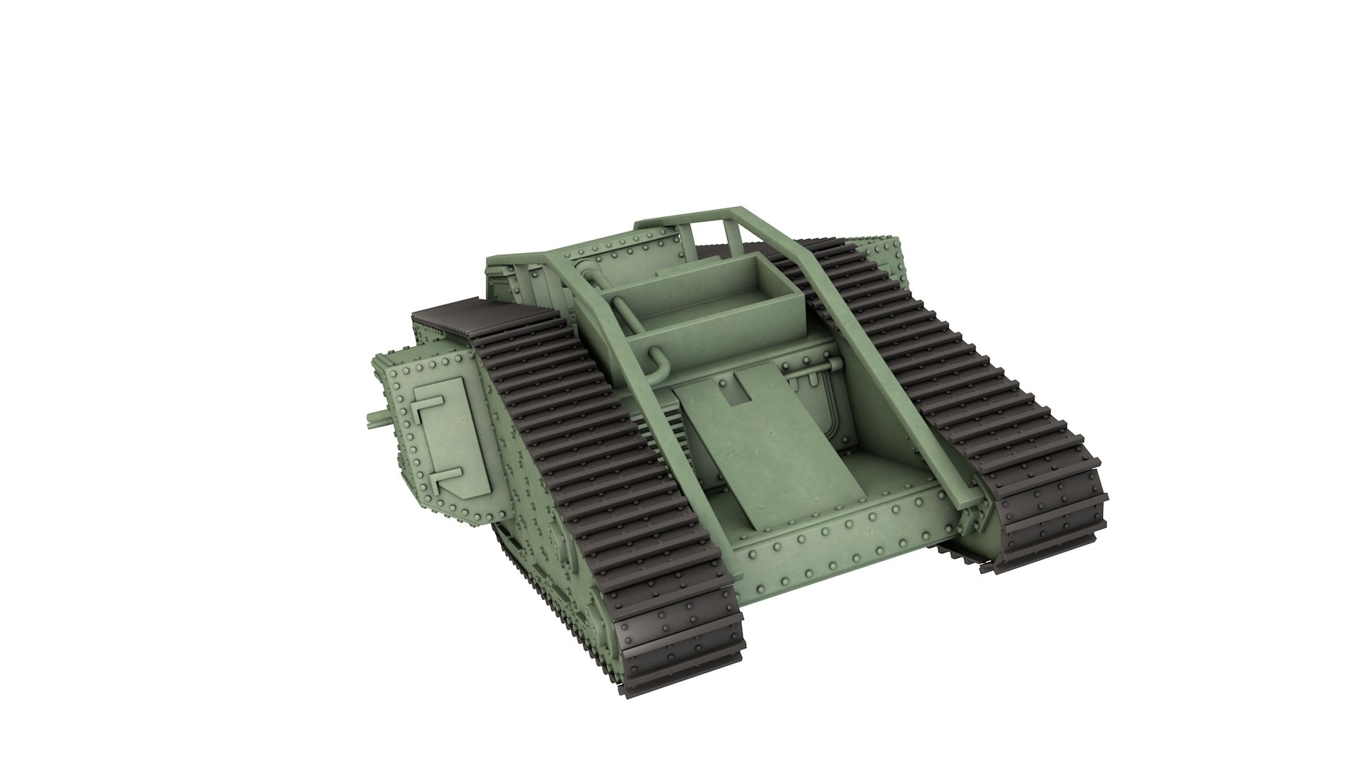 3D Tank MK 4 Model - TurboSquid 2339225