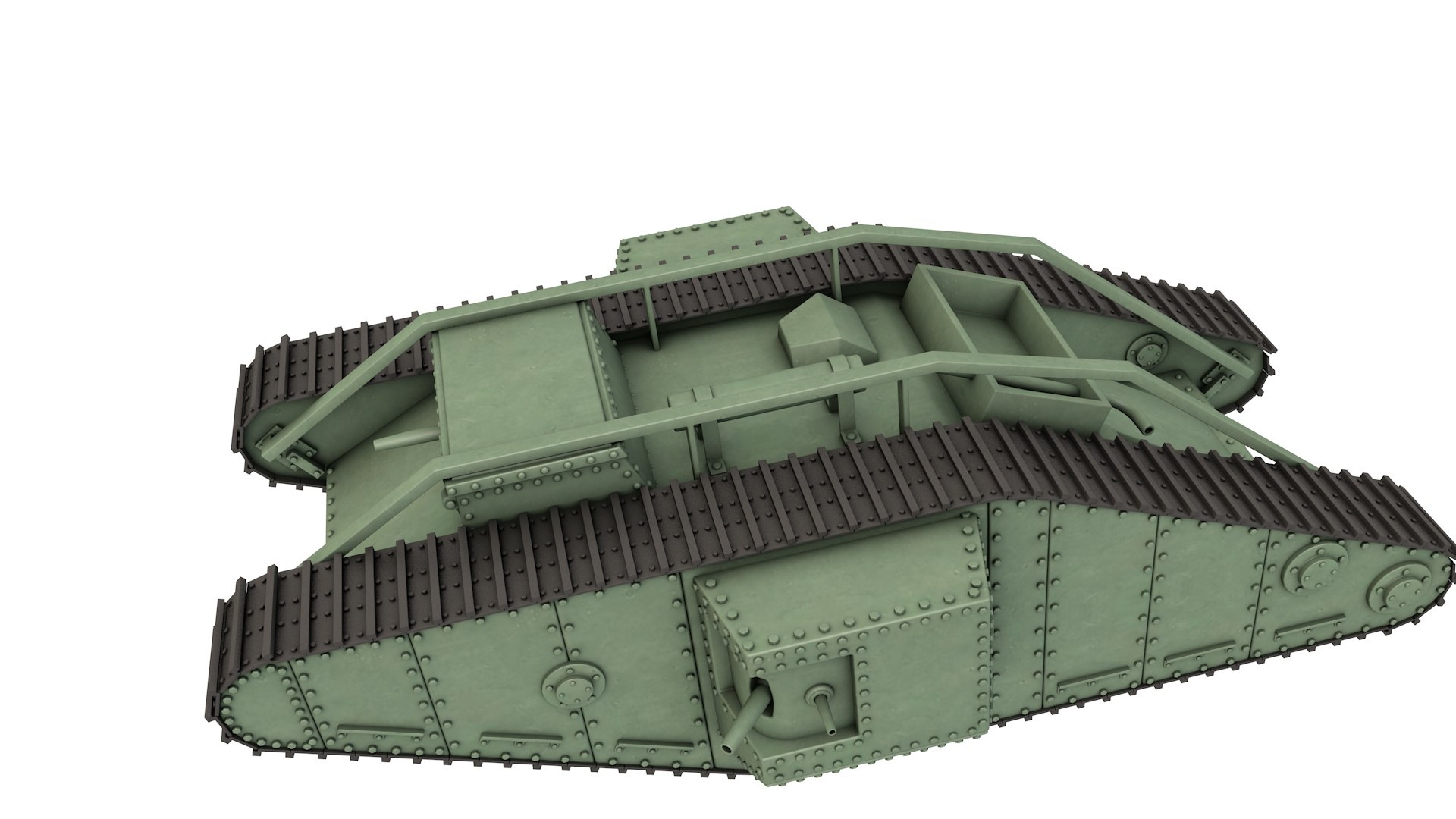 3D Tank MK 4 Model - TurboSquid 2339225