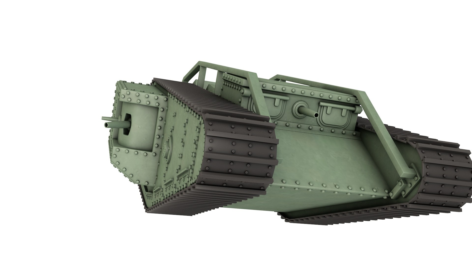 3D Tank MK 4 Model - TurboSquid 2339225