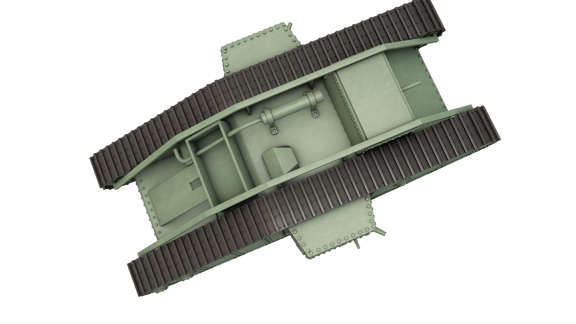 3D Tank MK 4 Model - TurboSquid 2339225