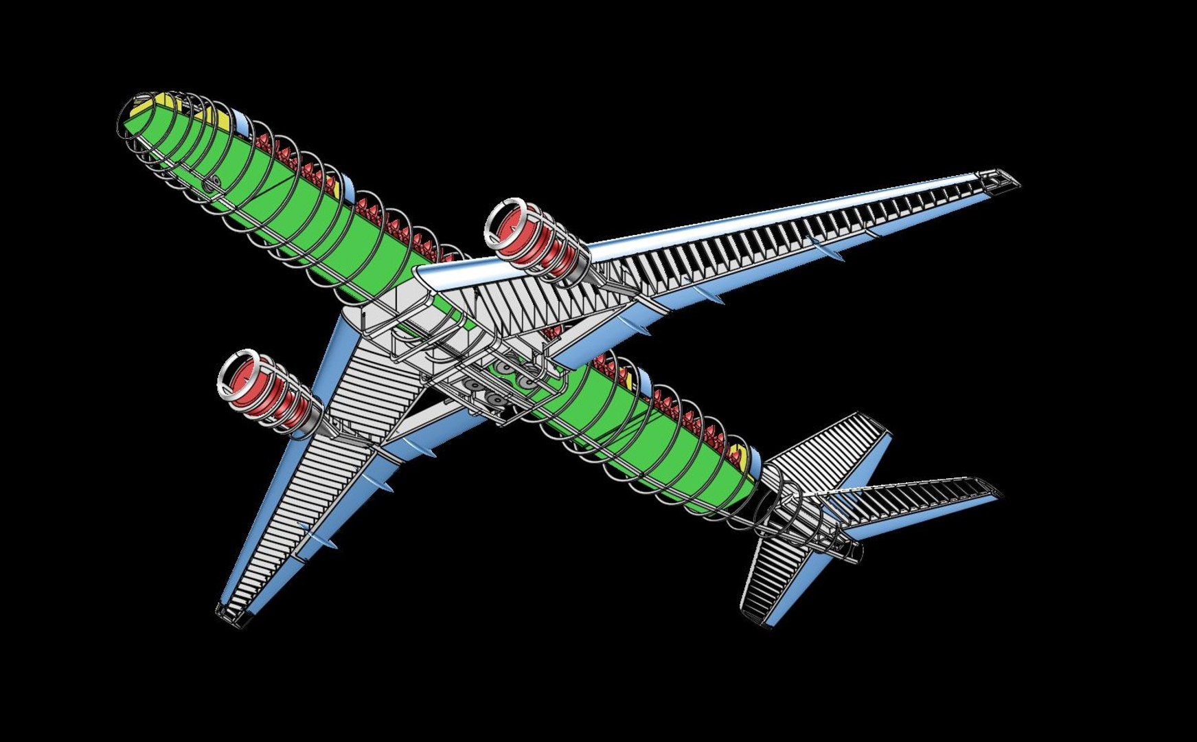 China-russia Aircraft Solid Assembly 3D Model - TurboSquid 1404230