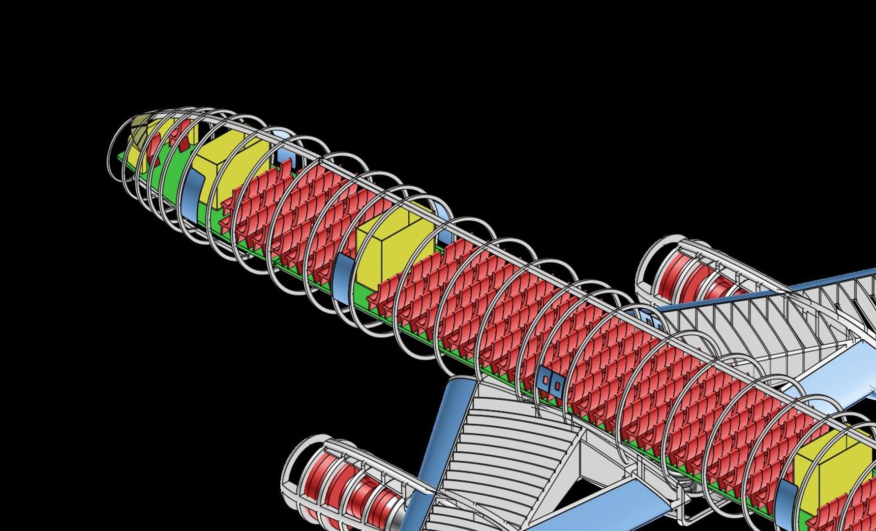 China-russia aircraft solid assembly 3D model - TurboSquid 1404230