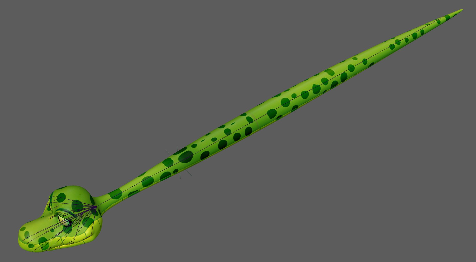 3D Cartoon Snake Rig Model - TurboSquid 1888734