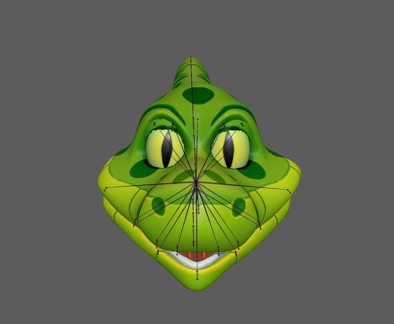 3D Cartoon Snake Rig Model - TurboSquid 1888734