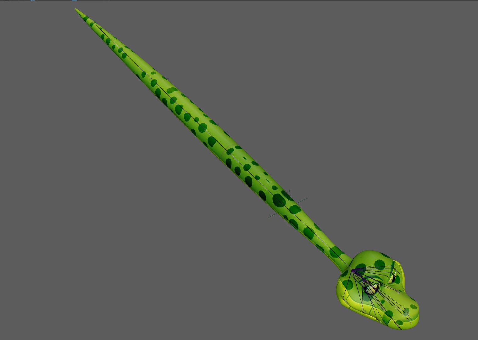 3D Cartoon Snake Rig Model - TurboSquid 1888734