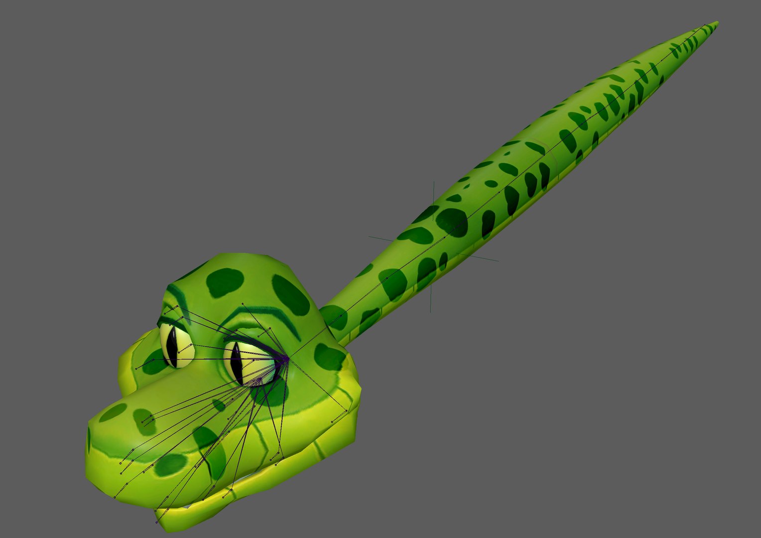 3D Cartoon Snake Rig Model - TurboSquid 1888734