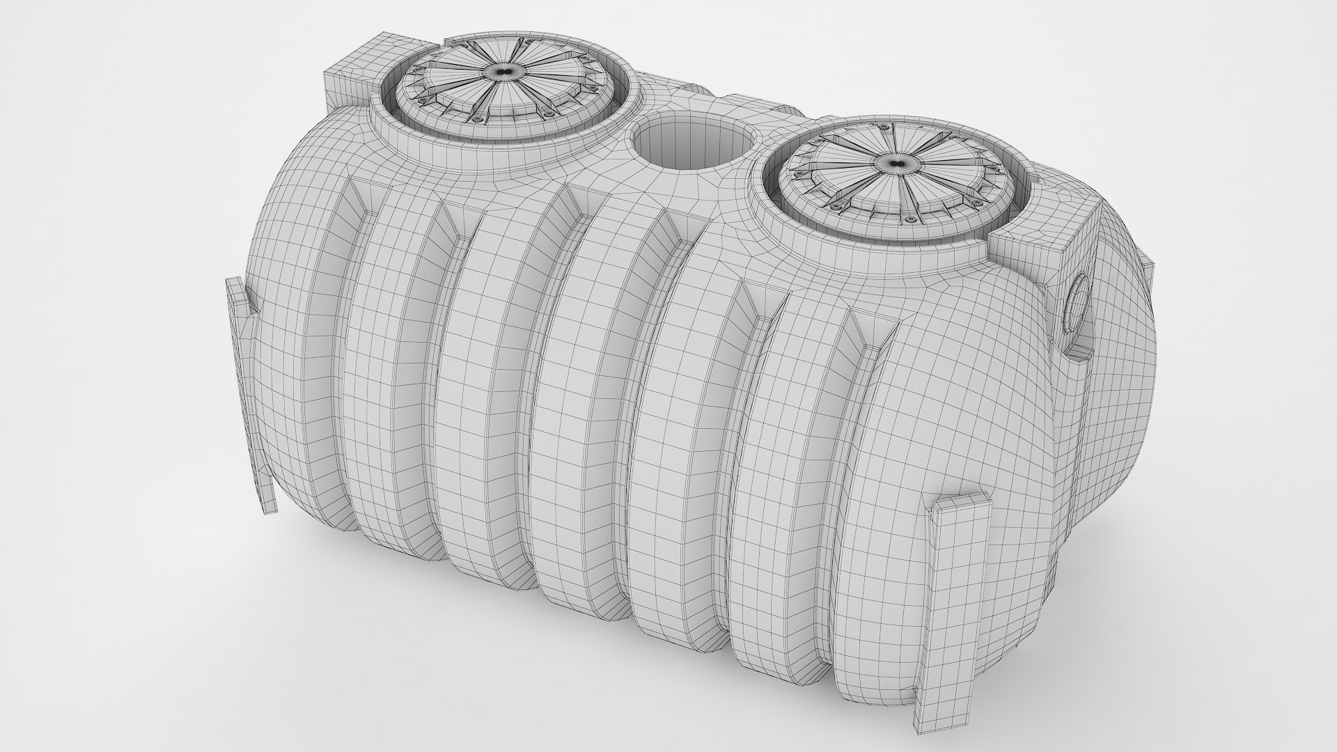 3D Model Low Profile Plastic Septic Tank 05 - TurboSquid 2058784