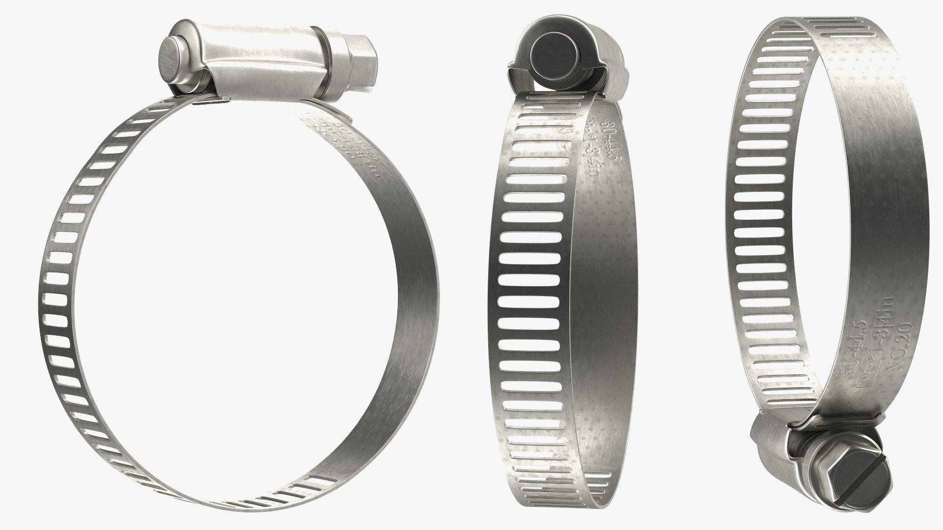 3D Hose Clamp Stainless Steel 30 44mm Model - TurboSquid 1810254