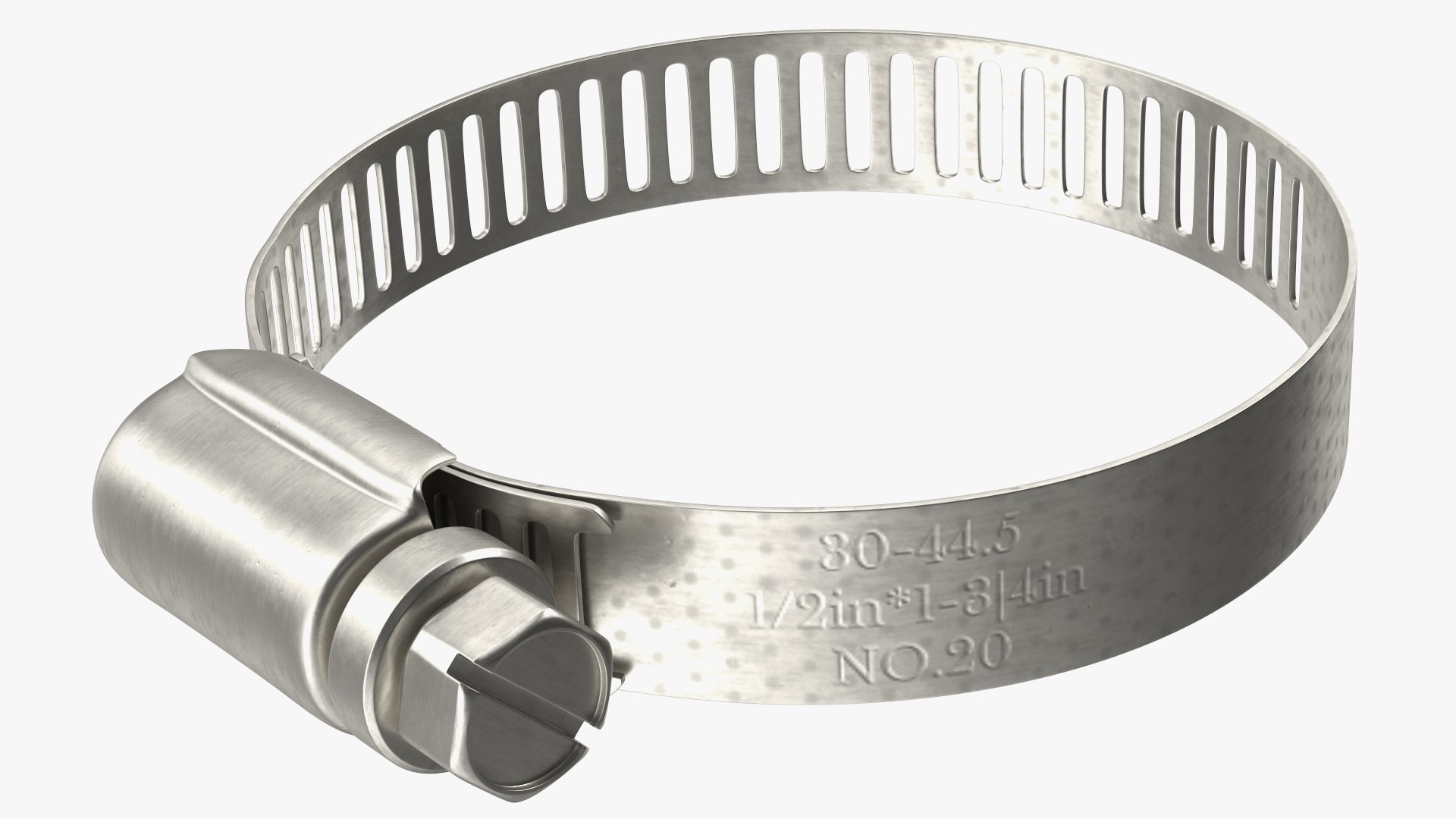 3D Hose Clamp Stainless Steel 30 44mm Model - TurboSquid 1810254