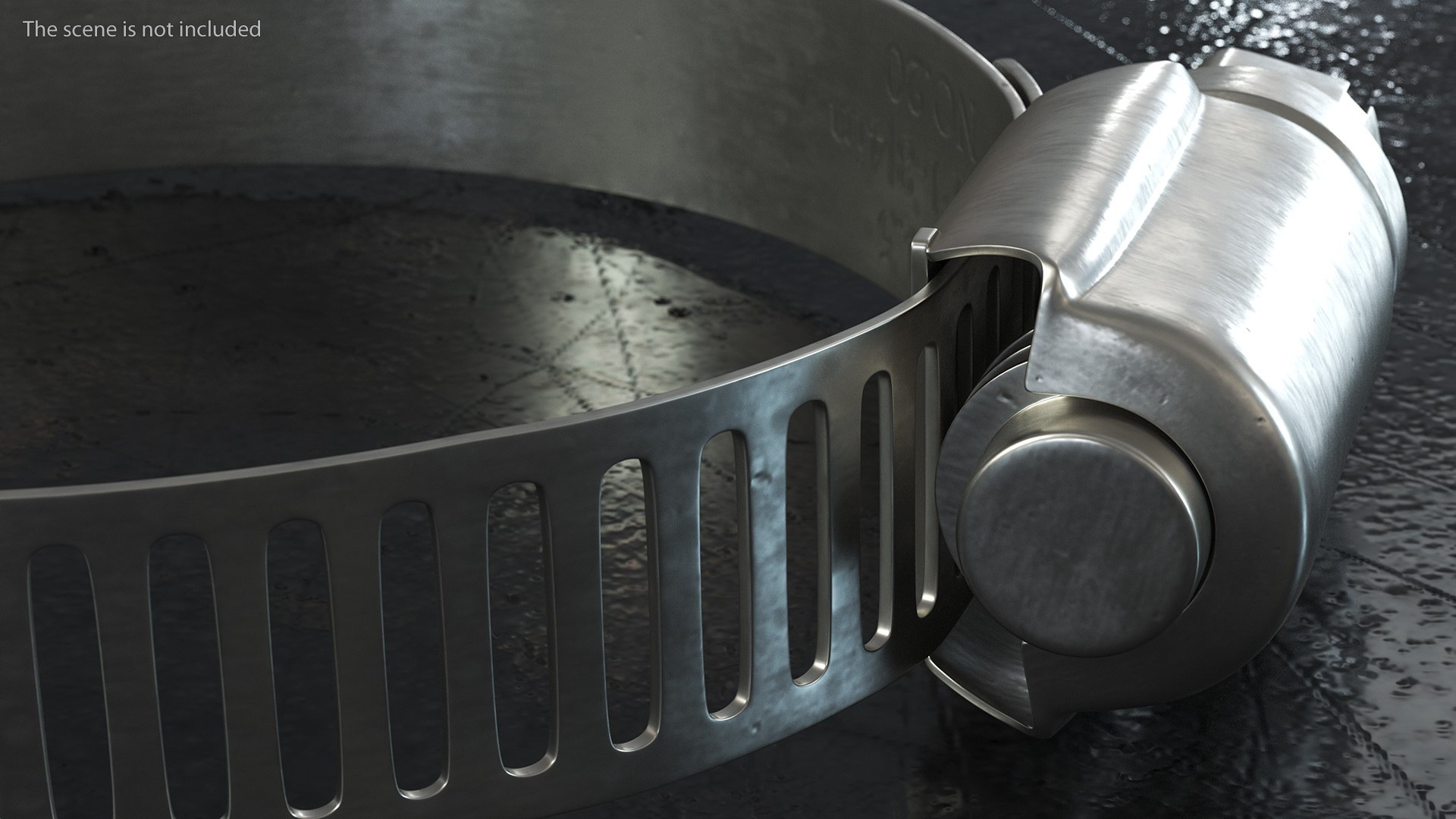 3D Hose Clamp Stainless Steel 30 44mm Model - TurboSquid 1810254