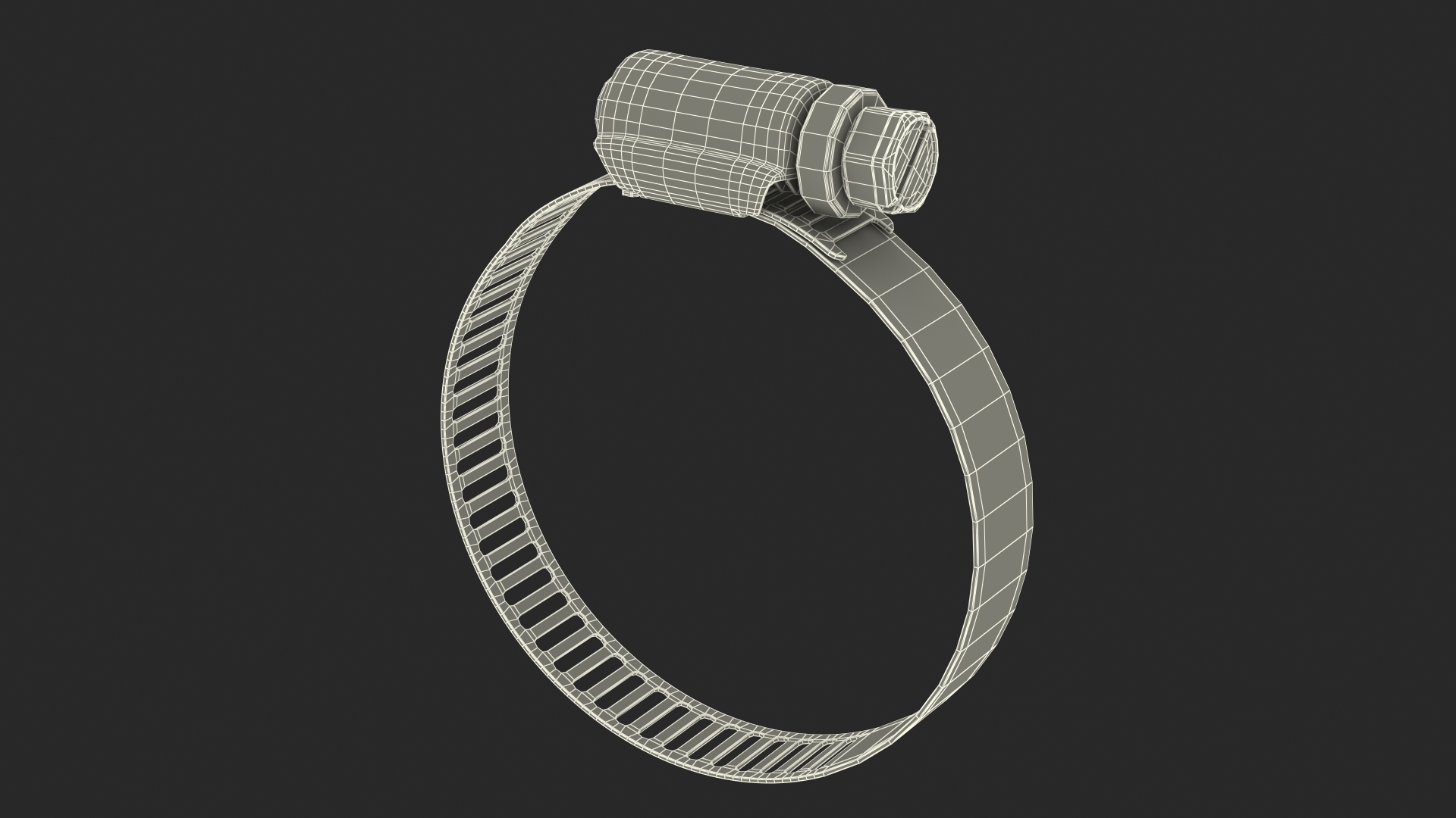 3D Hose Clamp Stainless Steel 30 44mm Model - TurboSquid 1810254