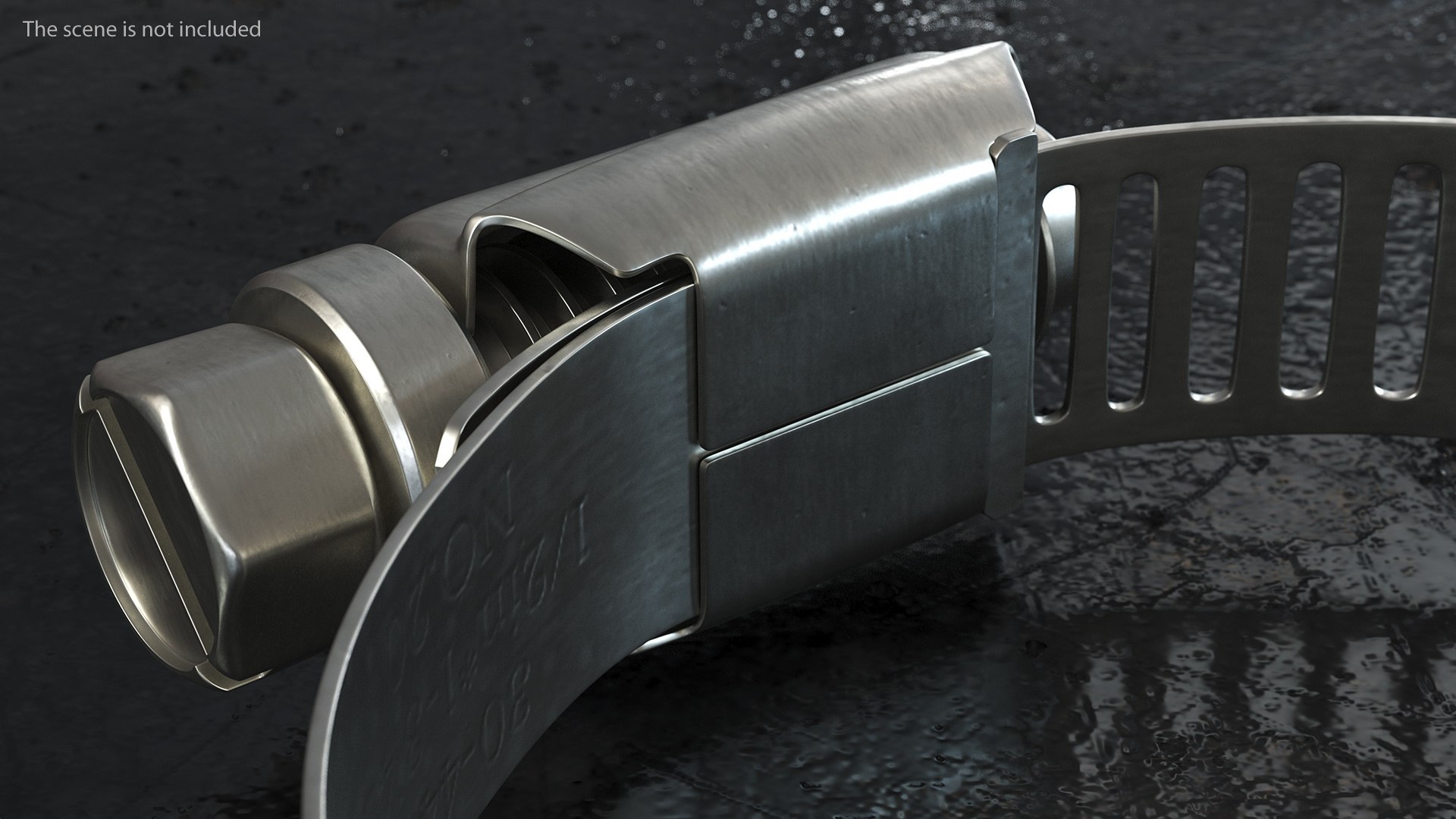 3D Hose Clamp Stainless Steel 30 44mm Model - TurboSquid 1810254