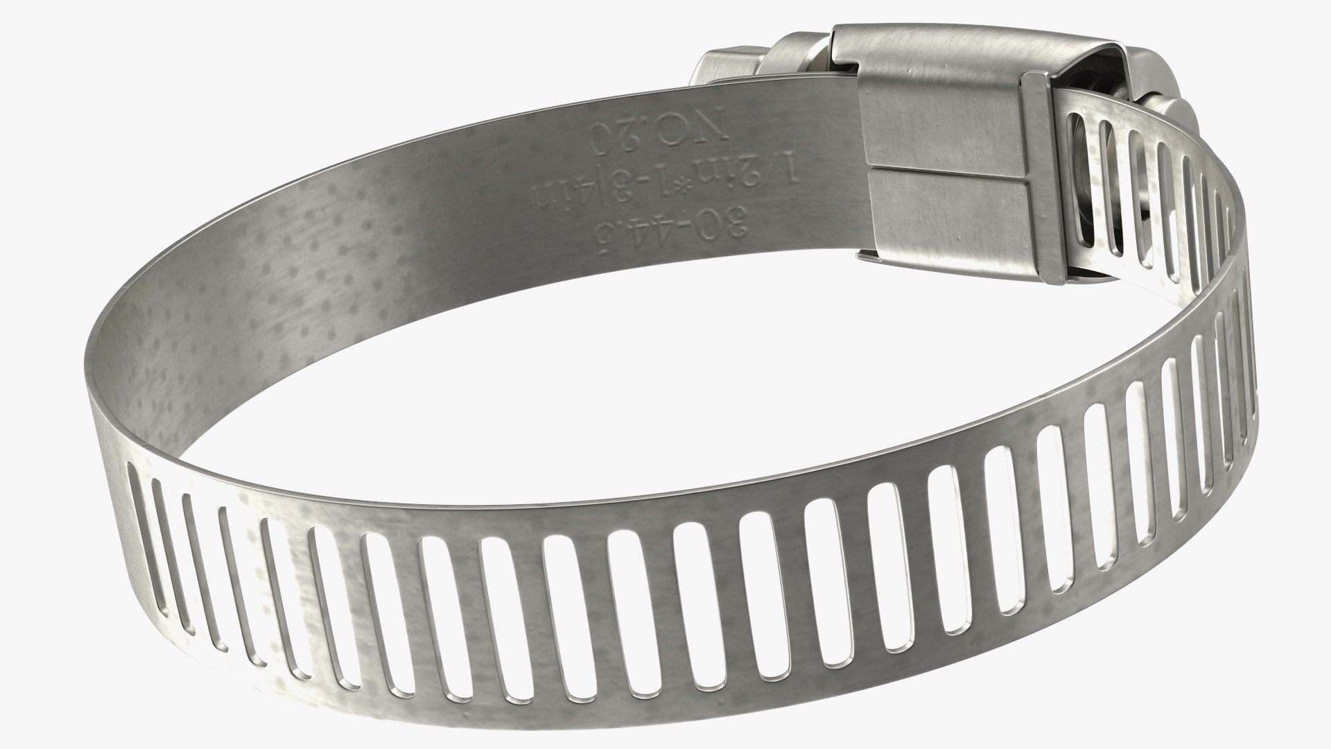 3D Hose Clamp Stainless Steel 30 44mm Model - TurboSquid 1810254