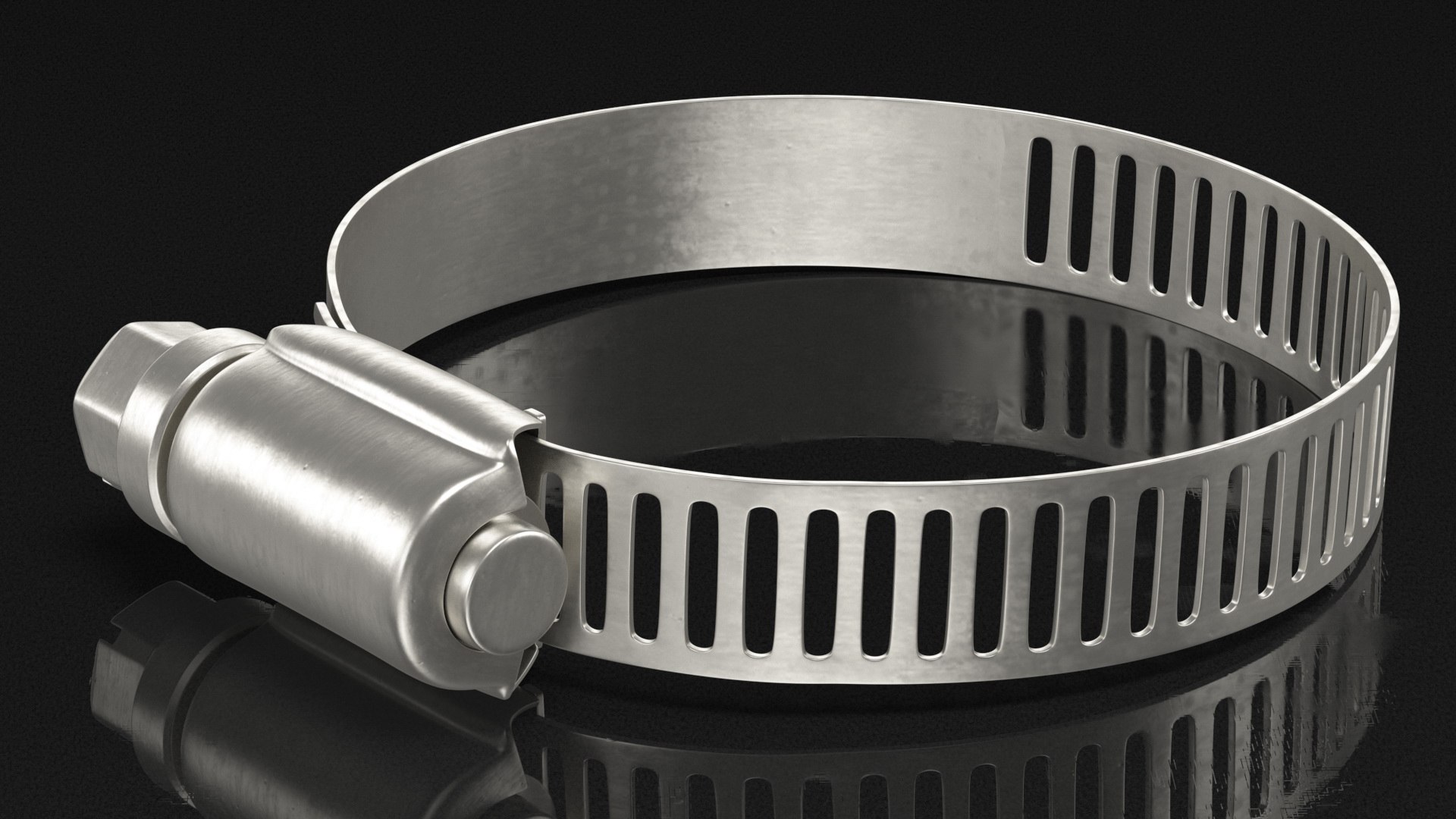 3D Hose Clamp Stainless Steel 30 44mm Model - TurboSquid 1810254