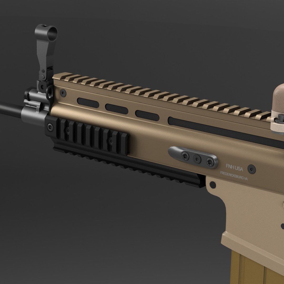 3d Assault Rifle Fn Scar-h Model