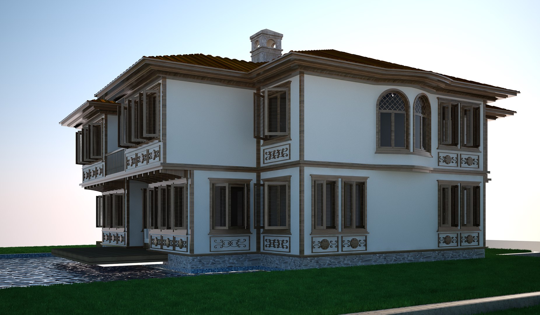 3D Modern Turkish House - TurboSquid 1185566