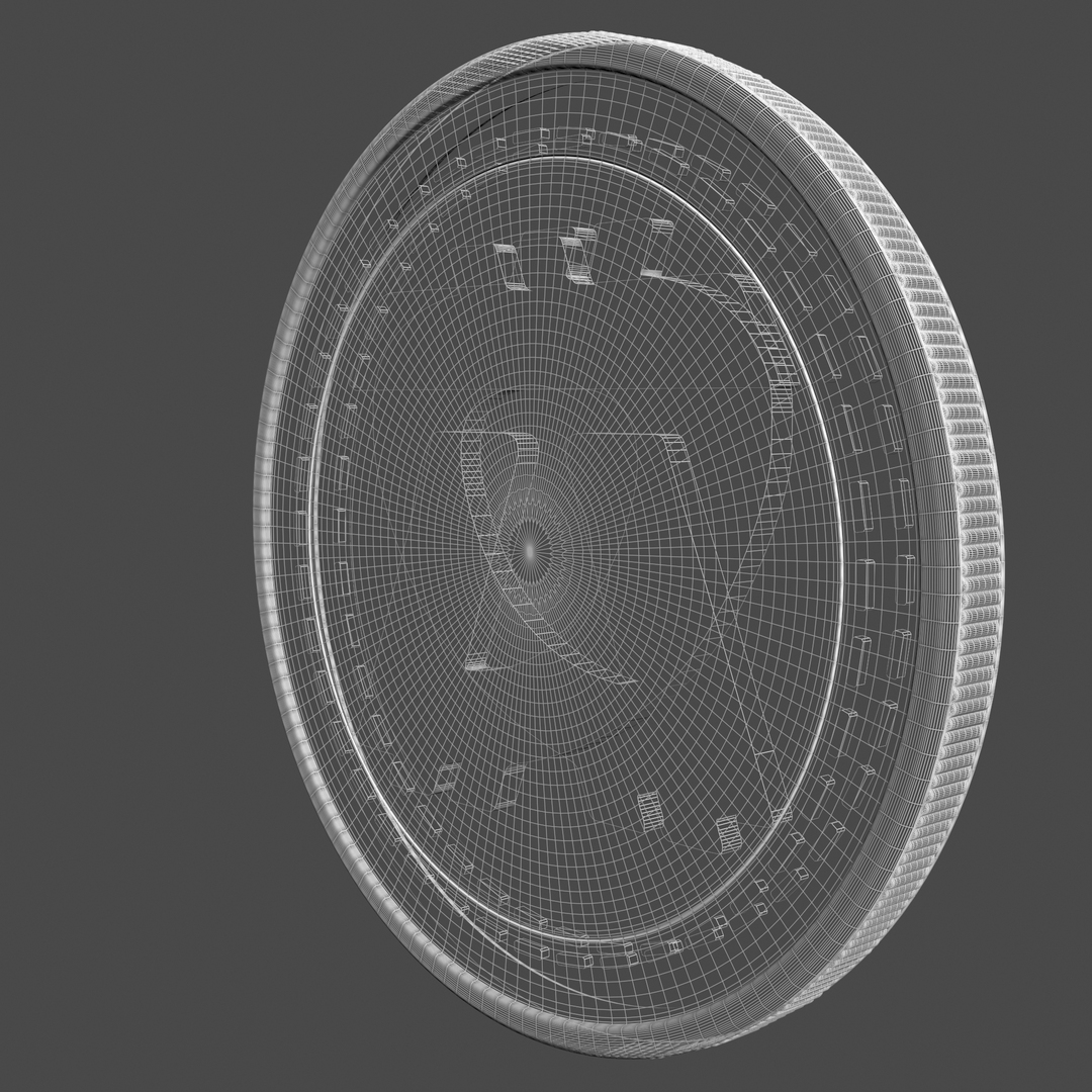 Digibyte Cryptocurrency Gold Coin 3D - TurboSquid 1849099