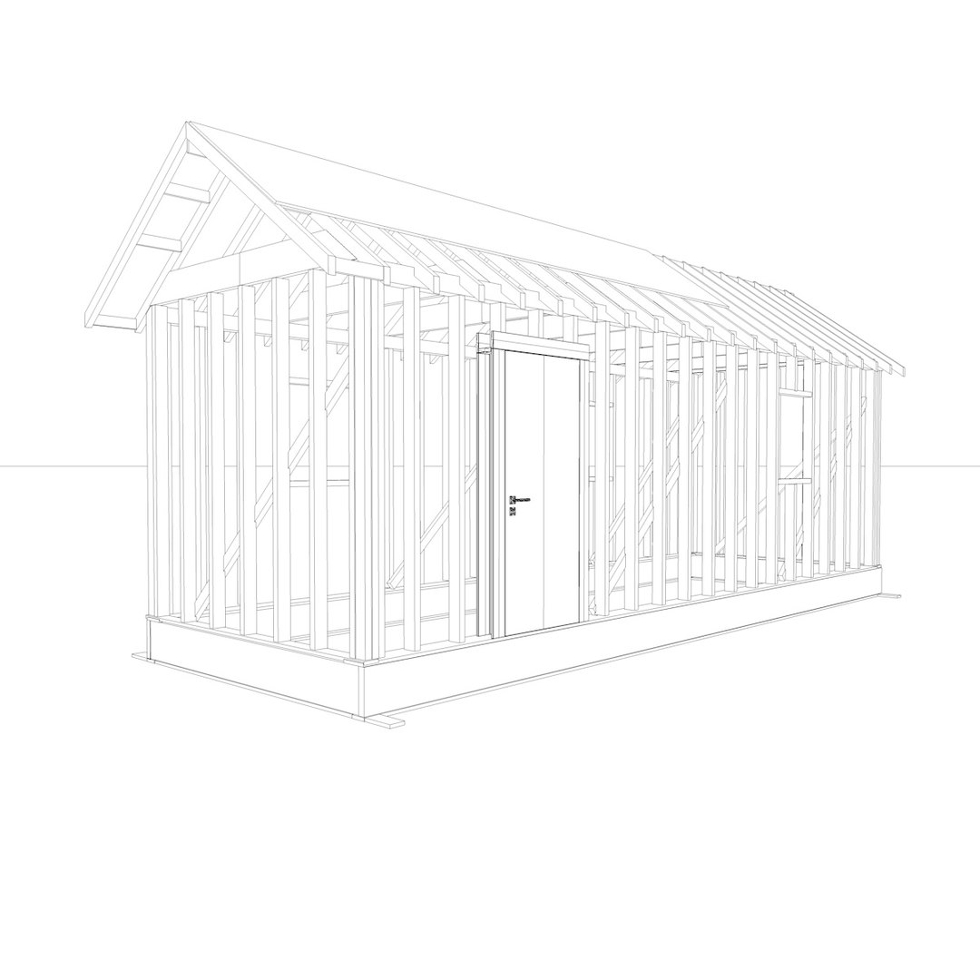 3D Shed 2x4 Studs - TurboSquid 1262524