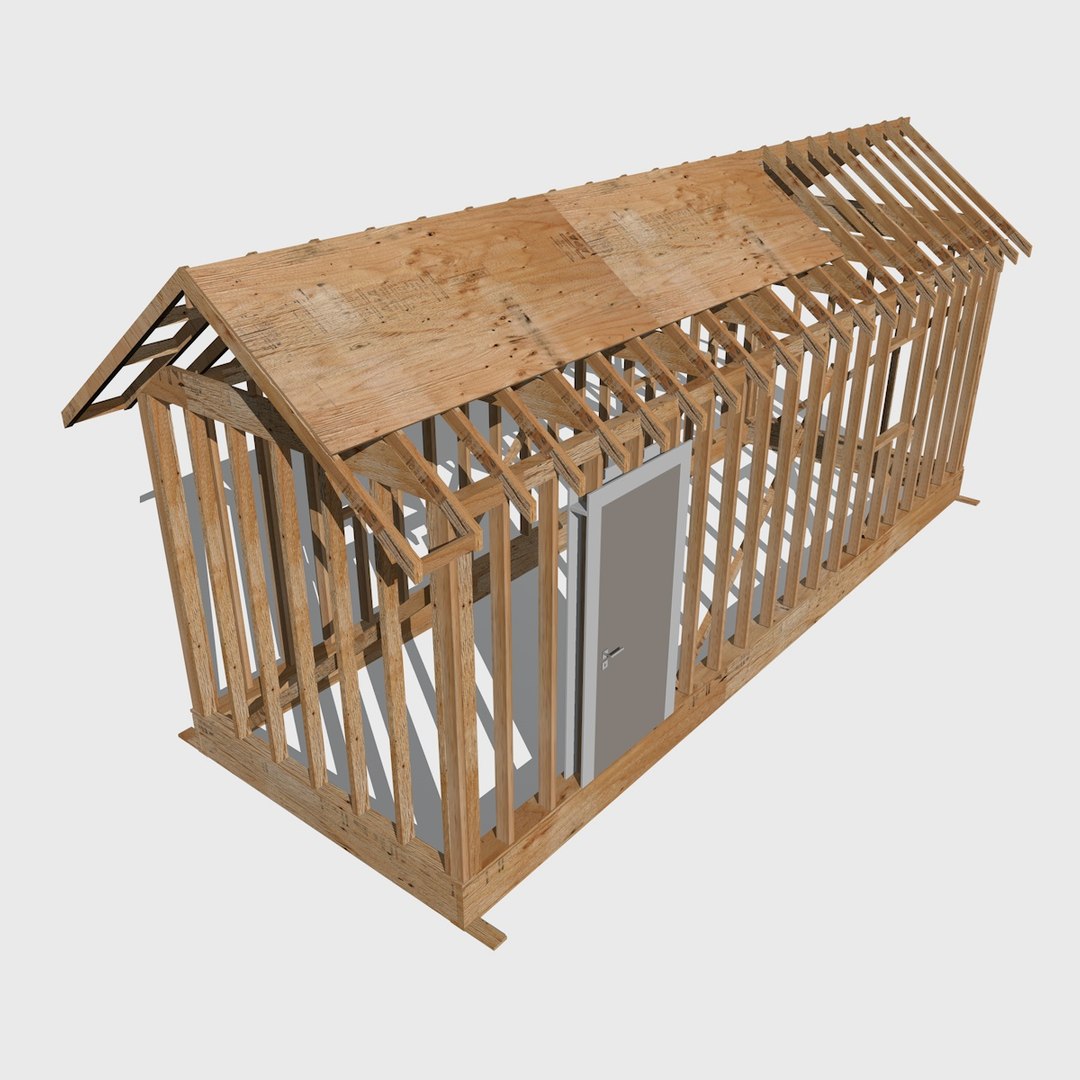 3D Shed 2x4 Studs - TurboSquid 1262524