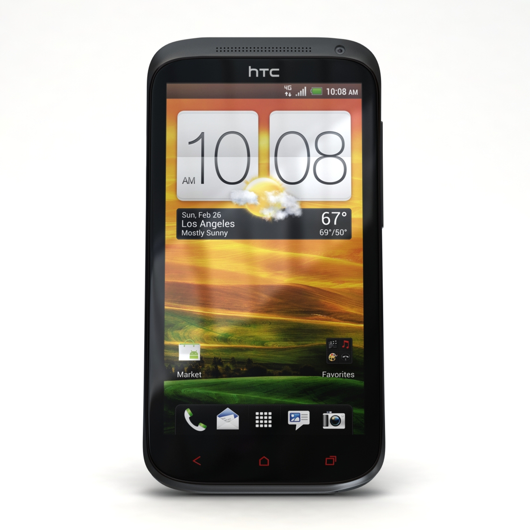 3d Htc X Stealth Black Model