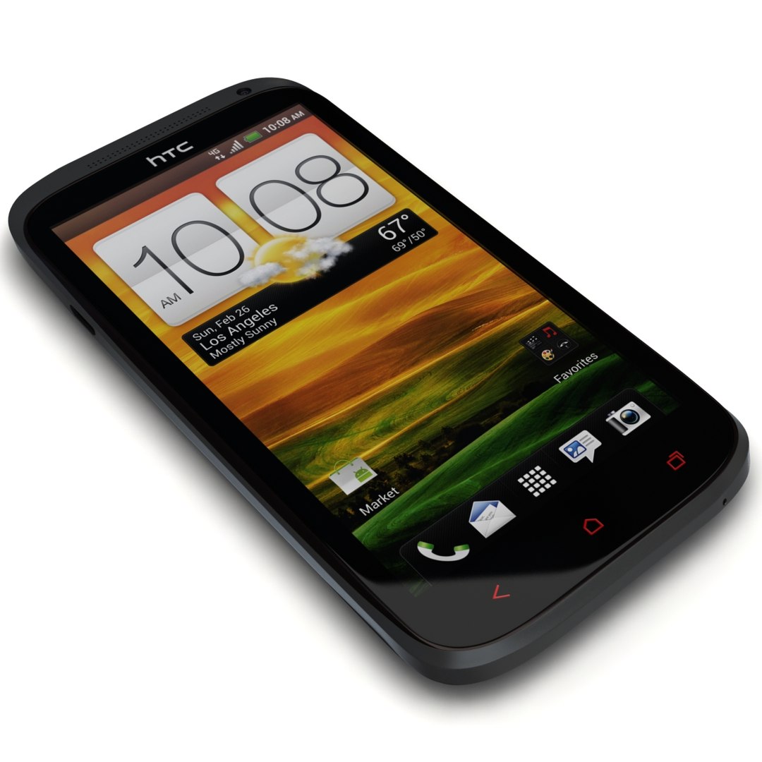 3d Htc X Stealth Black Model
