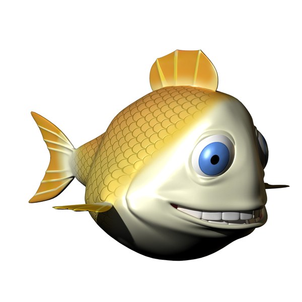 3ds cartoon fish