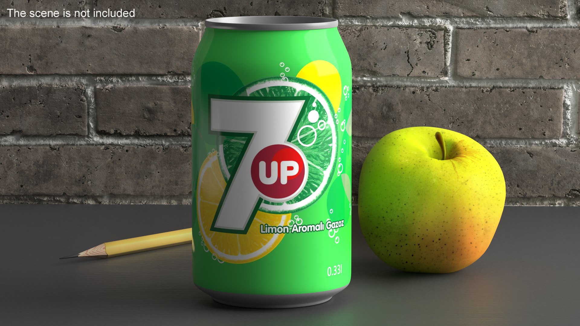Soft Drink 7UP 033l Model - TurboSquid 2191905