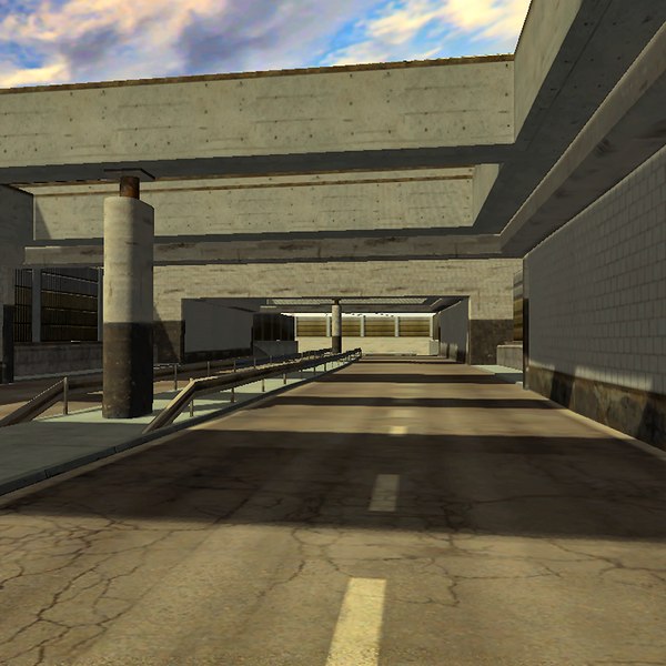 3D city highway model - TurboSquid 1624876