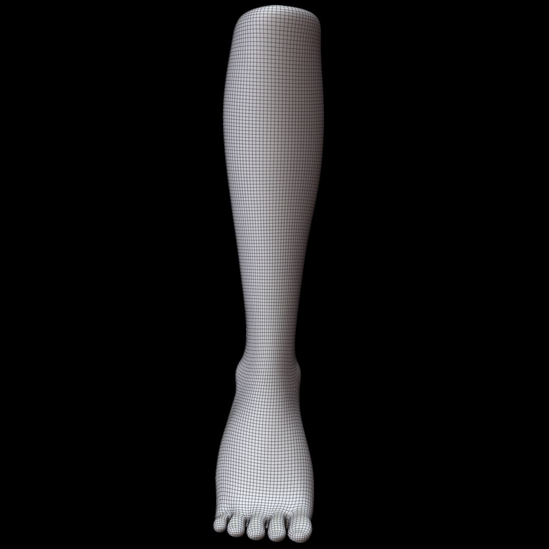 3D Mannequin Foot Man - TurboSquid 1294182