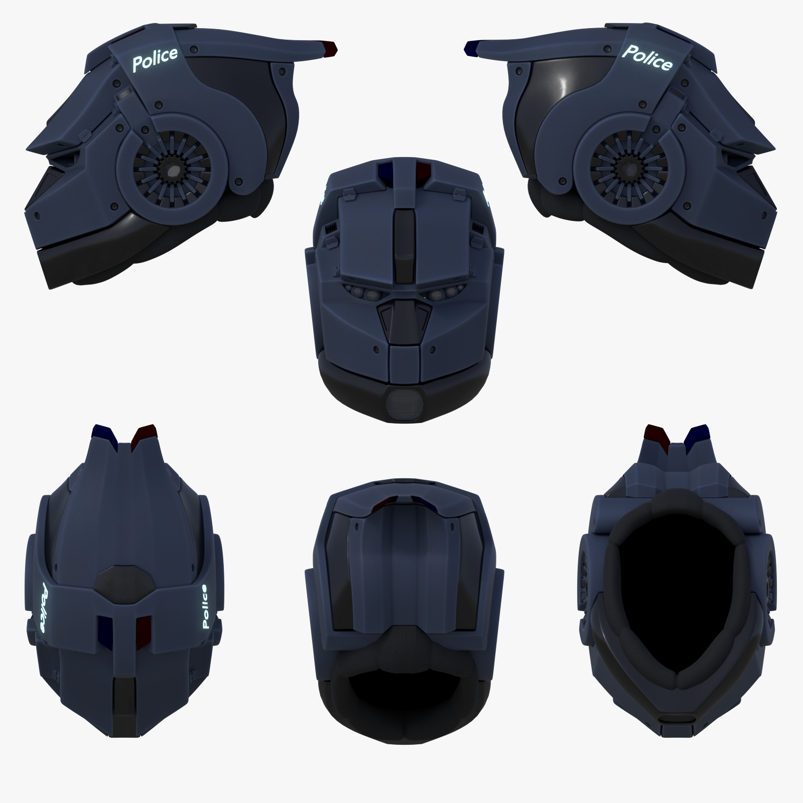 3d model blender helmet