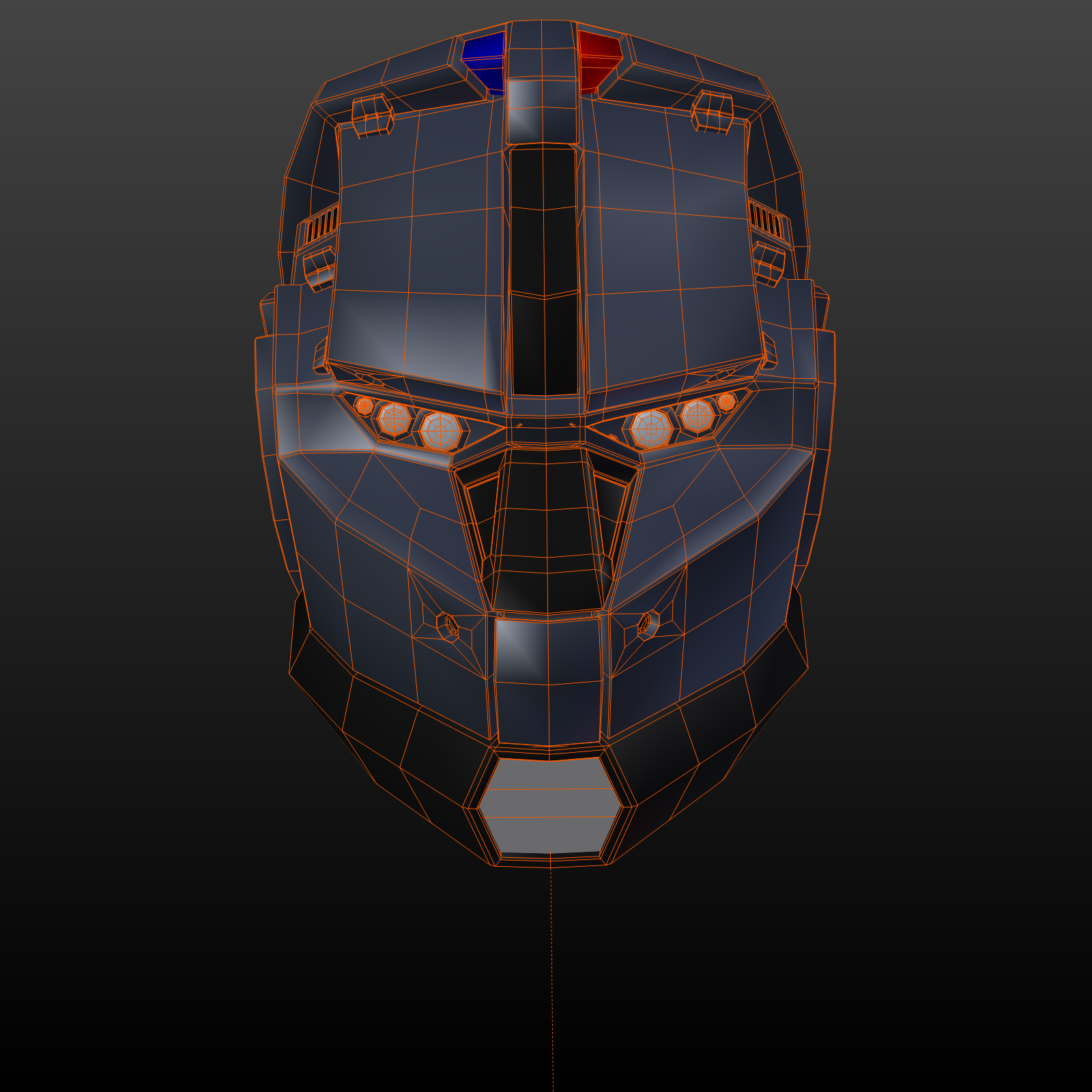 3d model blender helmet