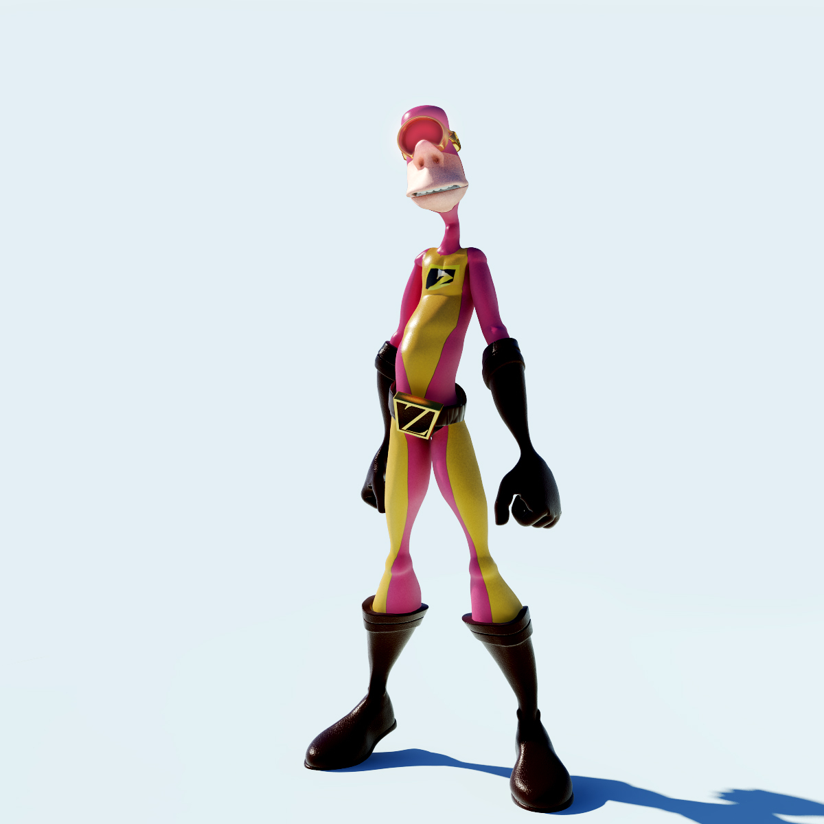3d super hero model