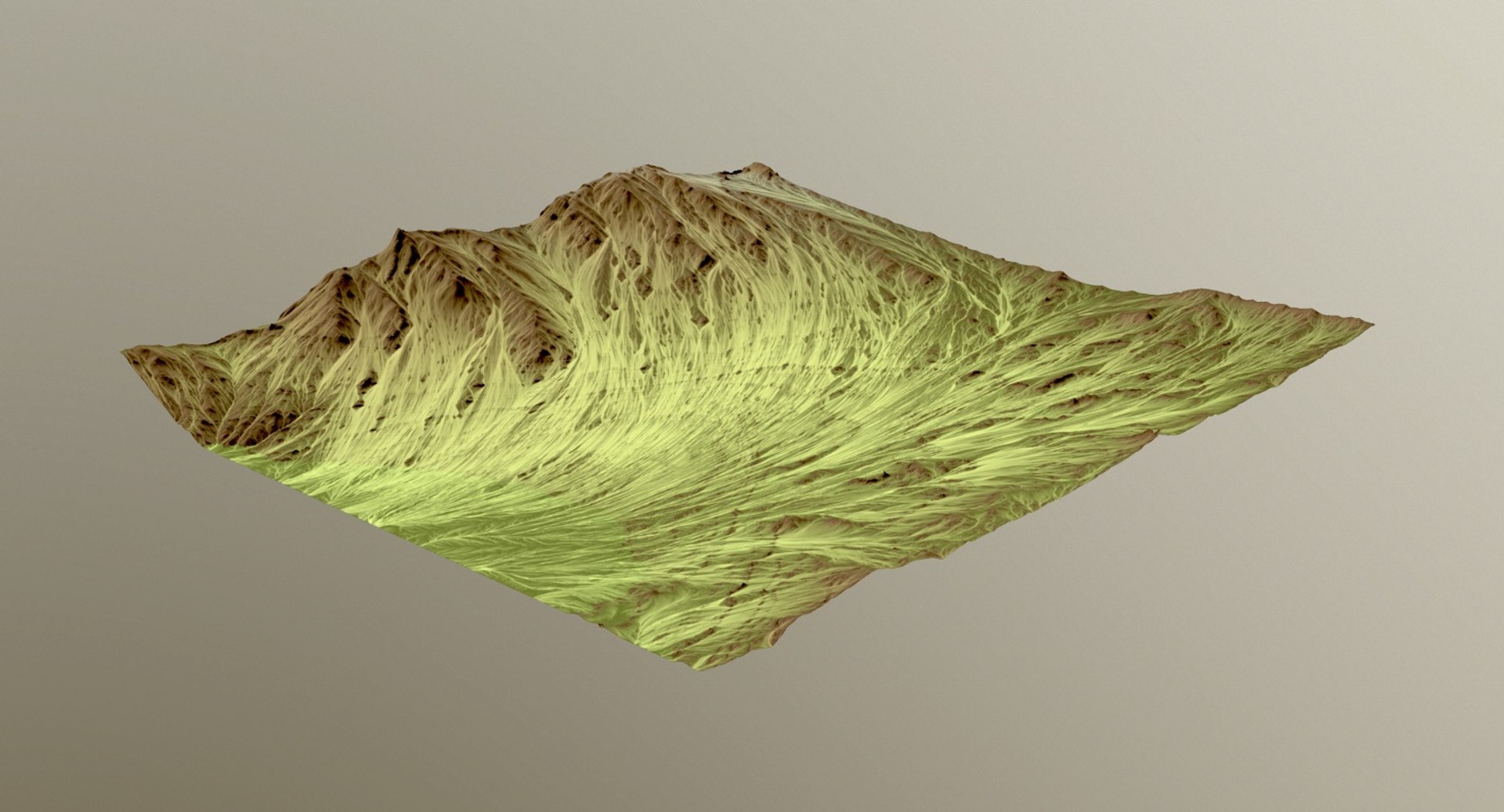 hills cliffs terrain obj