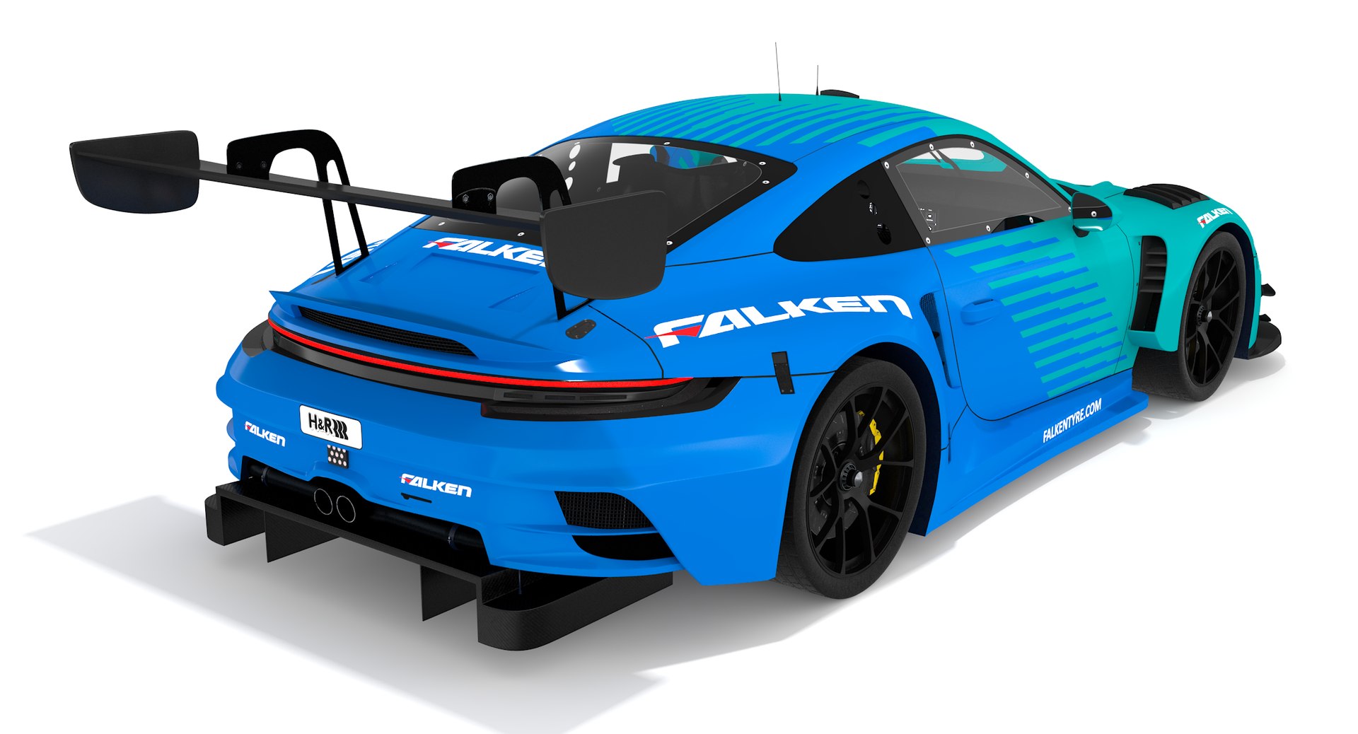 PORSCHE 911 GT3 R Falken Motorsport 3D Model - TurboSquid 2219345