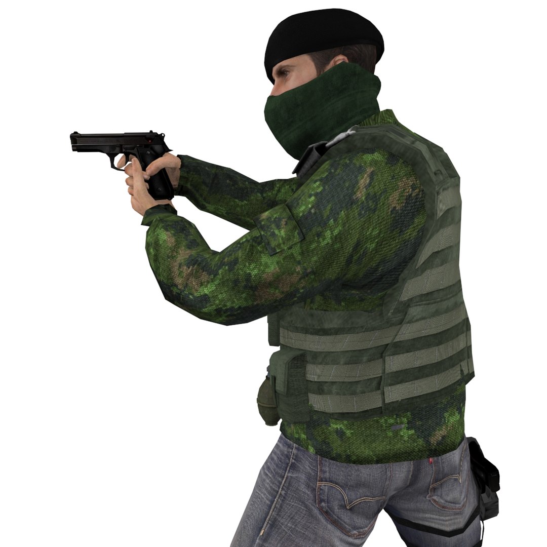 3d Rigged Ira Soldier Model