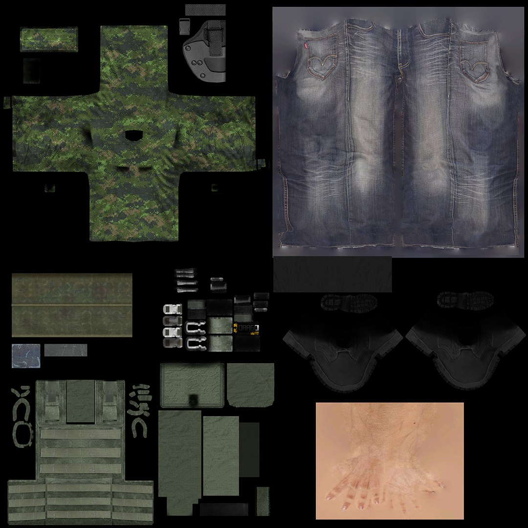 3d rigged ira soldier model